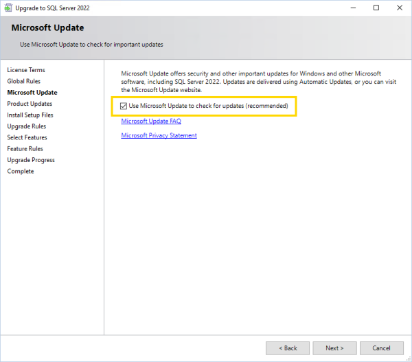 Upgrade SQL Server 2019 to 2022 Upgrade SQL Server 2019 to 2022